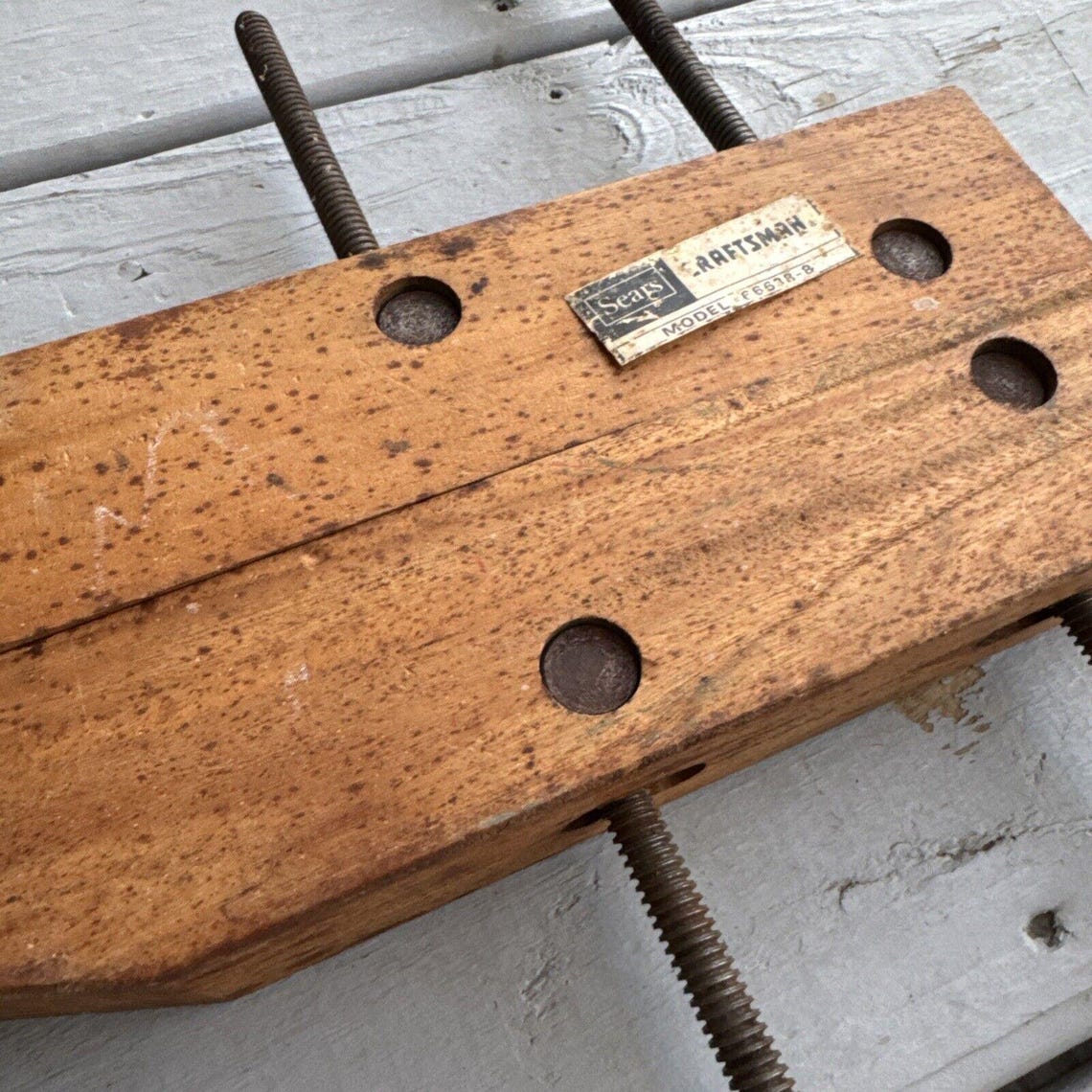 Vintage Sears Wooden Craftsman Adjustable Handscrew Wood Clamp 12" - Etsy