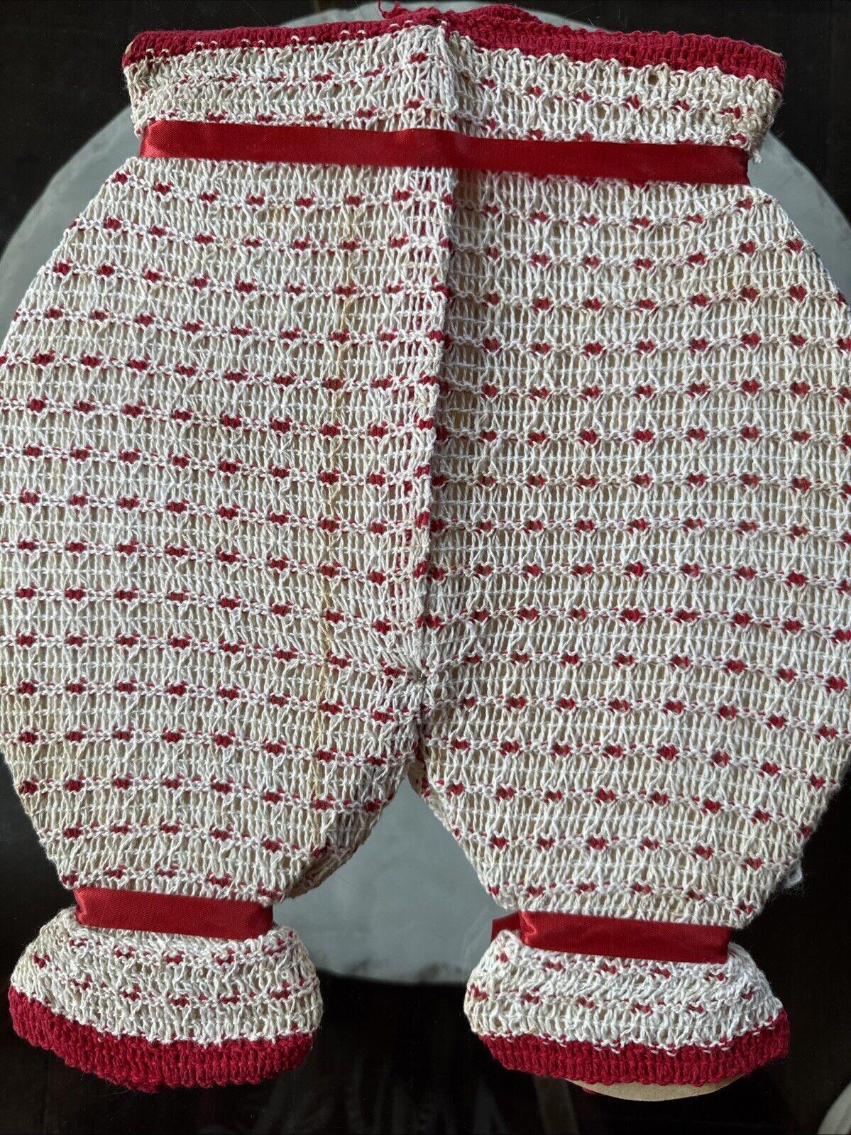 VTG 2 Hanson Cotton Dish Cloths W/poem Red & White Spunwell Bloomers ...