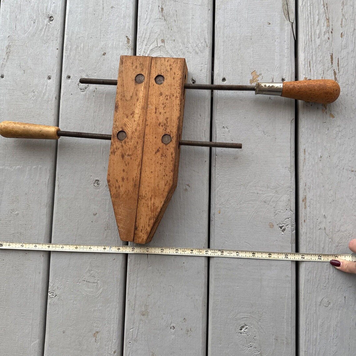 Vintage Sears Wooden Craftsman Adjustable Handscrew Wood Clamp 12" - Etsy