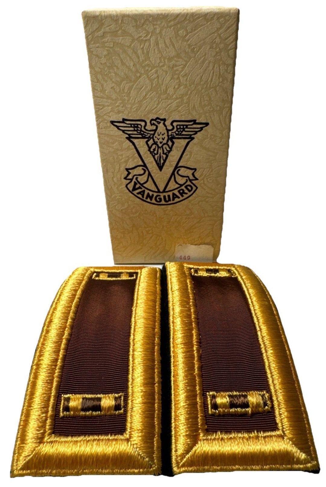 U.S. Army CW2 Chief Warrant Officer Shoulder Boards Brown & Gold ...