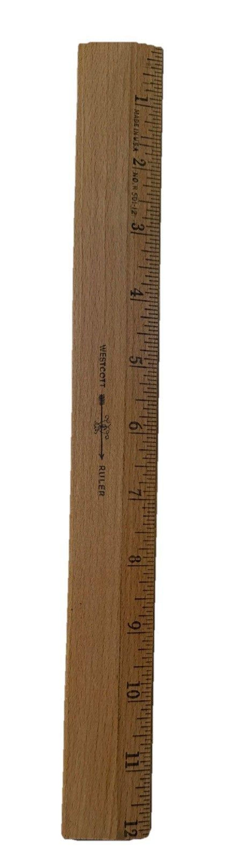 Single Metal Edge Wooden Ruler WESTCOTT R 501-12 Made in the USA - Etsy