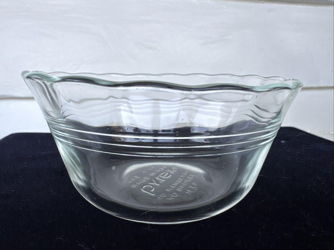 VTG 3 Ring Scalloped PYREX 17.5 Ml Glass Custard Cup Clear 463 - Etsy