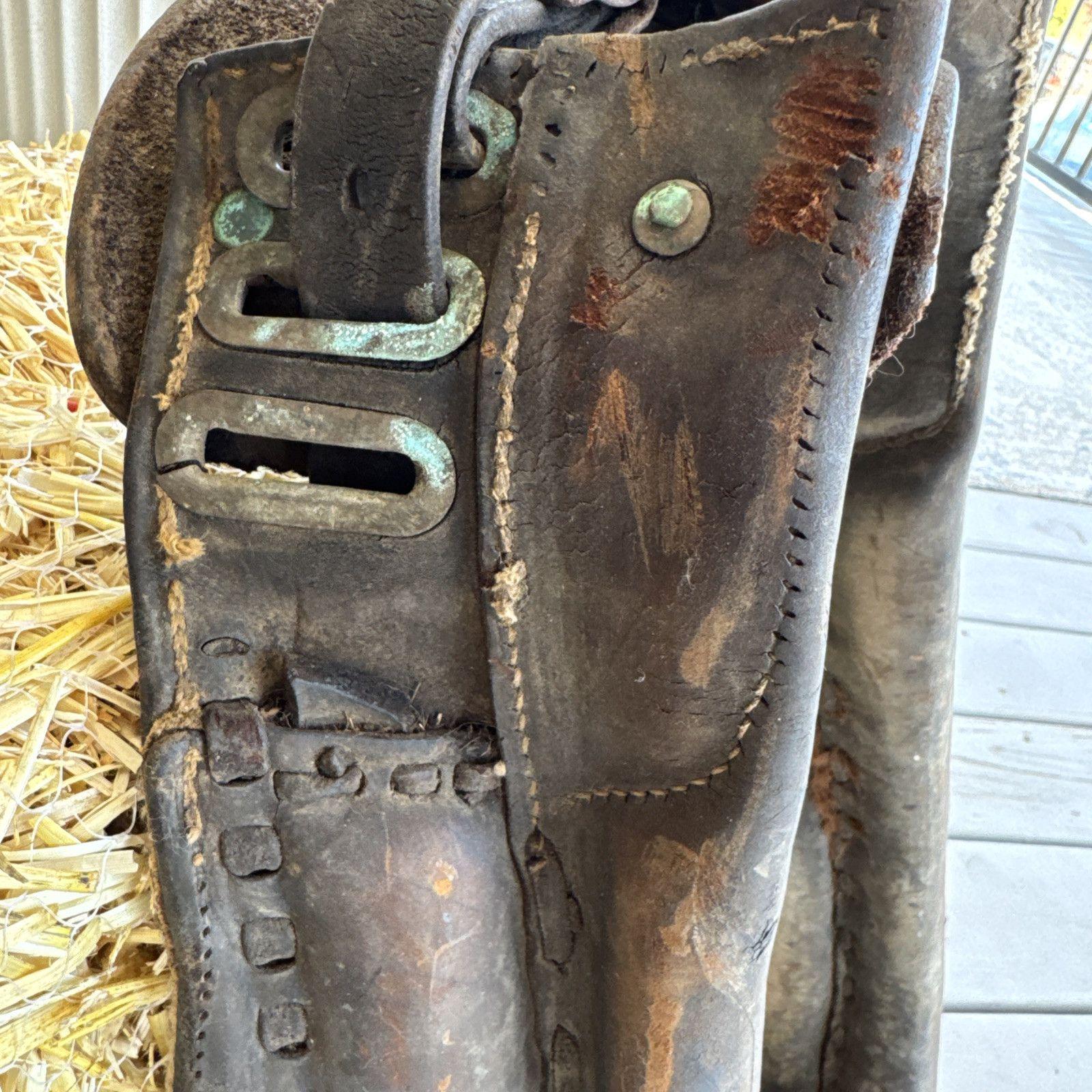 Antique 19th C. Leather Horse Collar Yoke Western Americana Decor ...