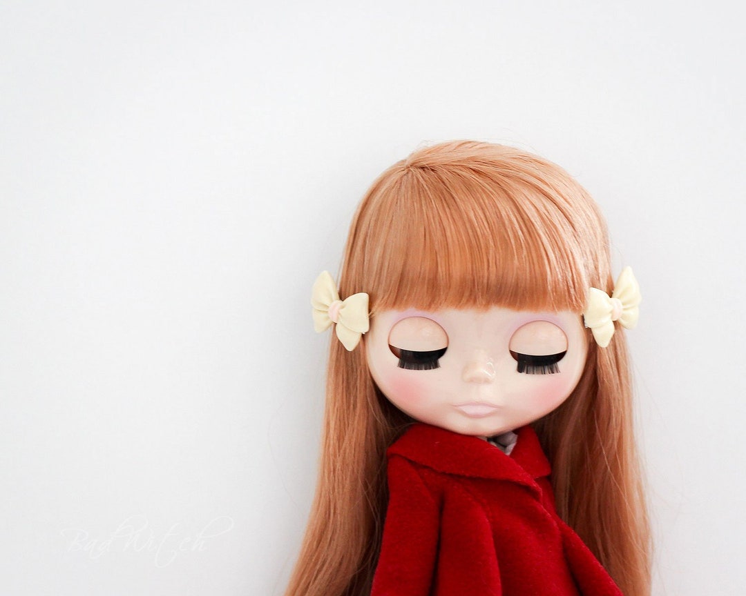 Bow Hair Clip Set Hair Piece Doll Hair Accessory Choose Your Color! - Etsy