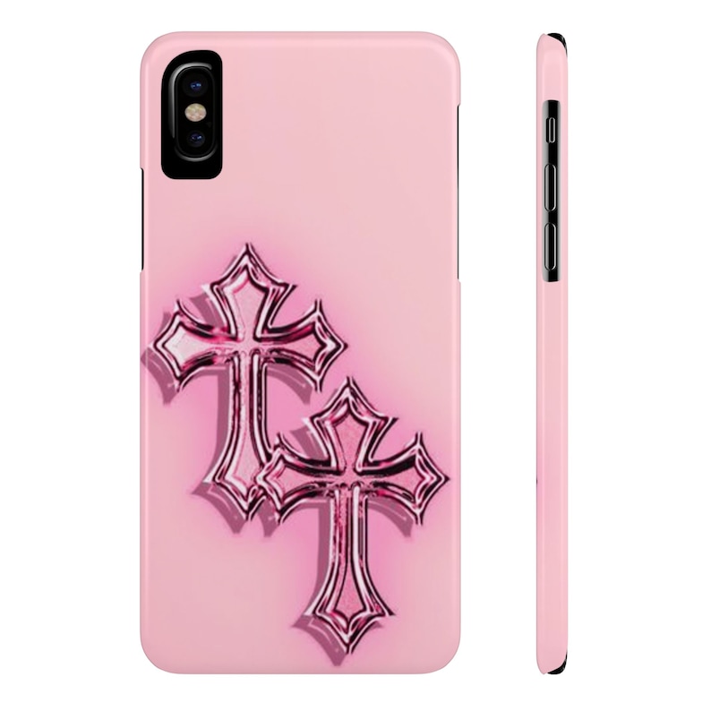 Y2k Pink Cross Phone Case - Etsy