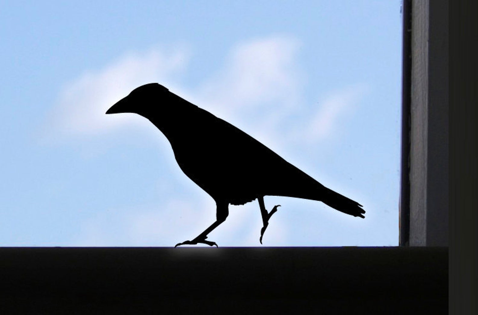 Crow Window Stickers, 3 Raven Wall Stickers, Bird Decals - Etsy