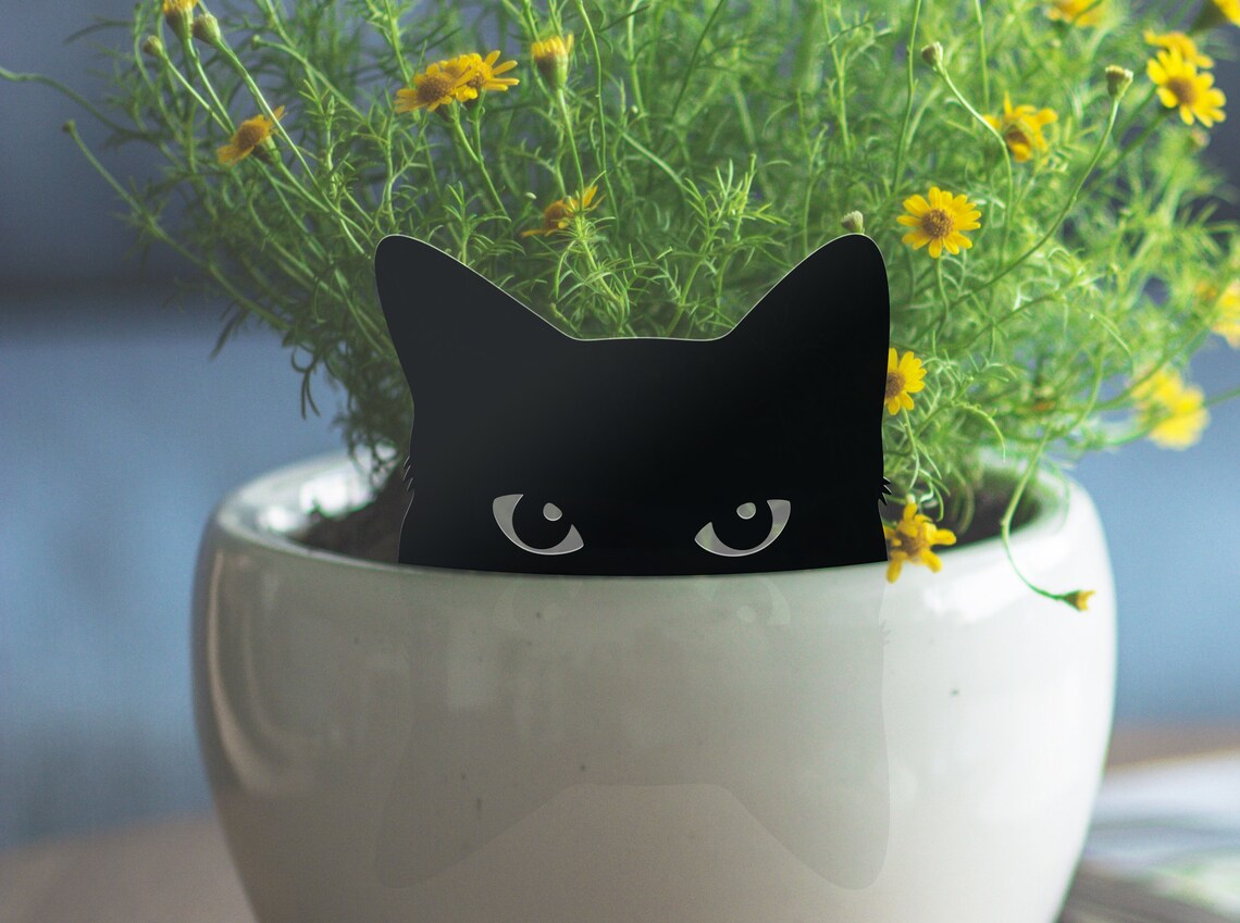 Cat Garden Sculpture Cat Garden Decor Yard Art for Kitty - Etsy