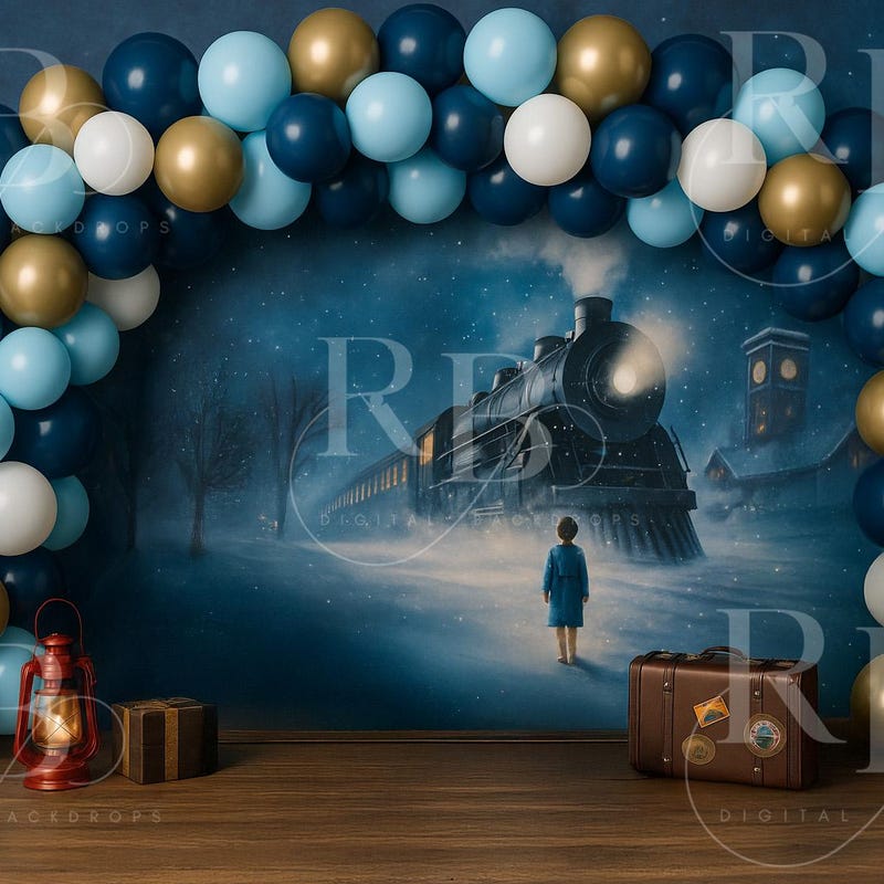 Polar Express Cake - Etsy