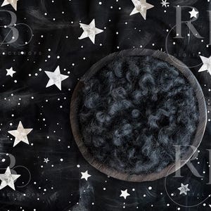 Newborn Stars Starry Night Illustration Digital Backdrop, Baby Digital ...