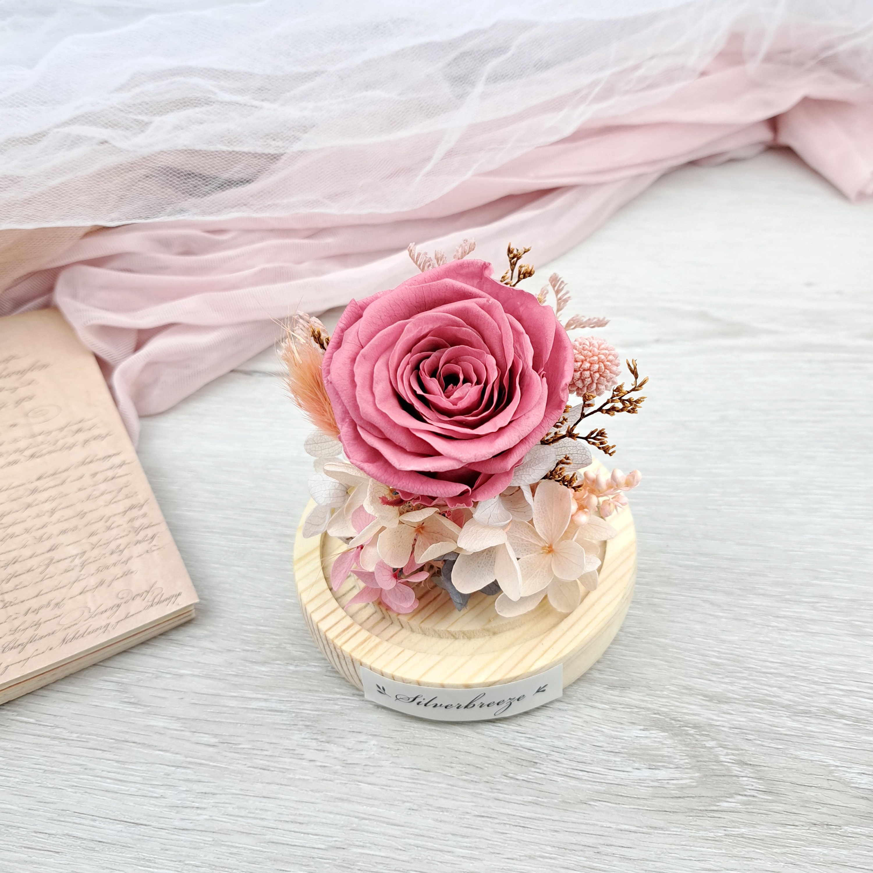Eternal Rose Glass Dome Preserved Flower Gift Gift for Her - Etsy Canada