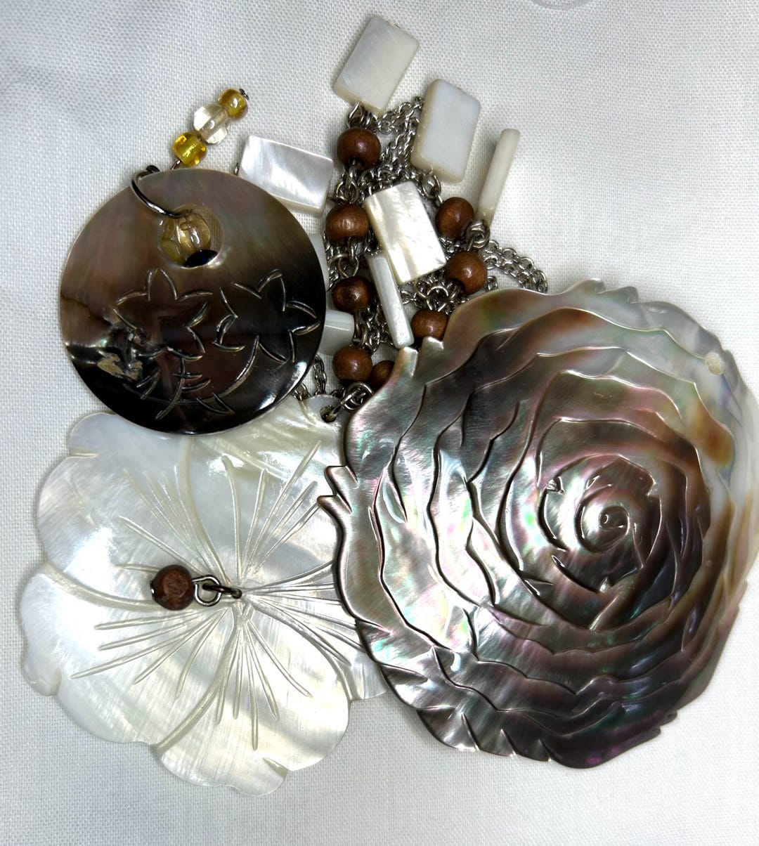 SHELL COLLECTION Necklace 3 Inch Shell and 1 1/2 Inch Shell - Etsy