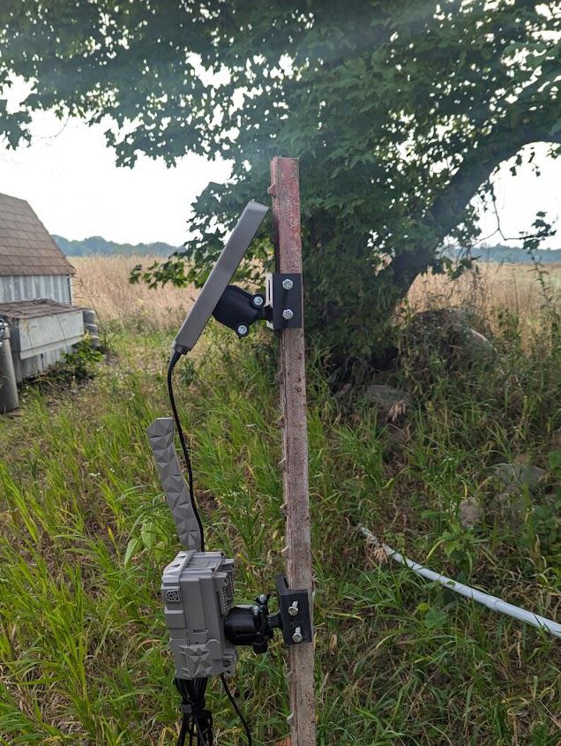Game Camera Solar Panel T-post Mount - Etsy