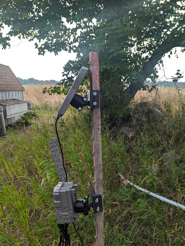 Game Camera Solar Panel T-post Mount - Etsy