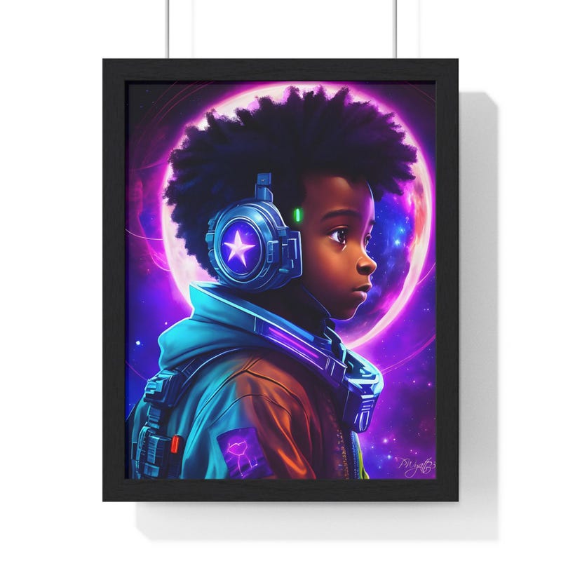 Black Boy Art Print - Etsy
