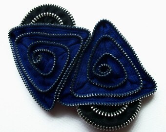 Flower Zipper Brooch | Etsy