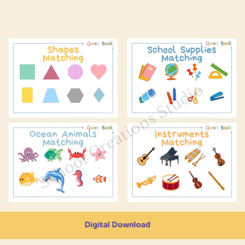 Toddler Learning Busy Quiet Book Binder Printable | Montessori ...