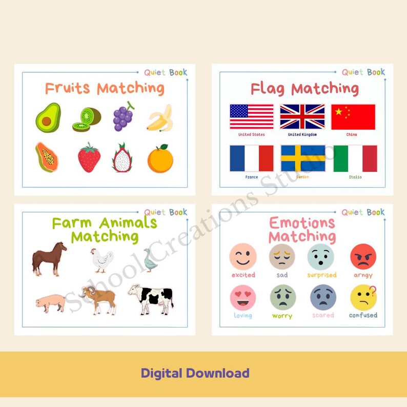 Toddler Learning Busy Quiet Book Binder Printable | Montessori ...