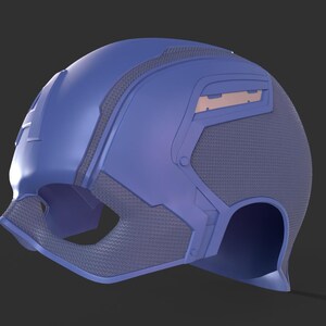 Captain America Helmet 3D File - Etsy