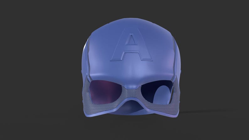 Captain America Helmet 3D File - Etsy