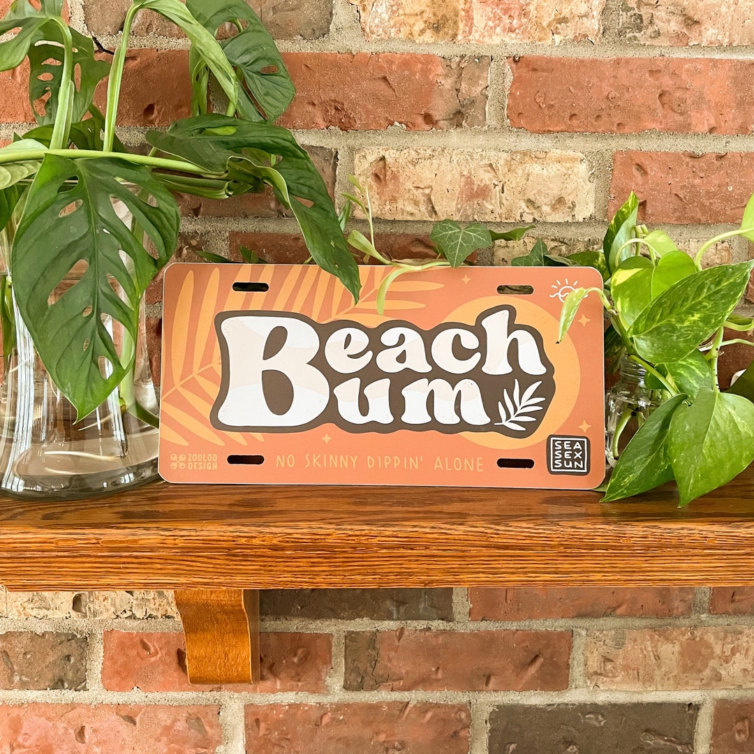 Beach Bum Licence Plate - Etsy