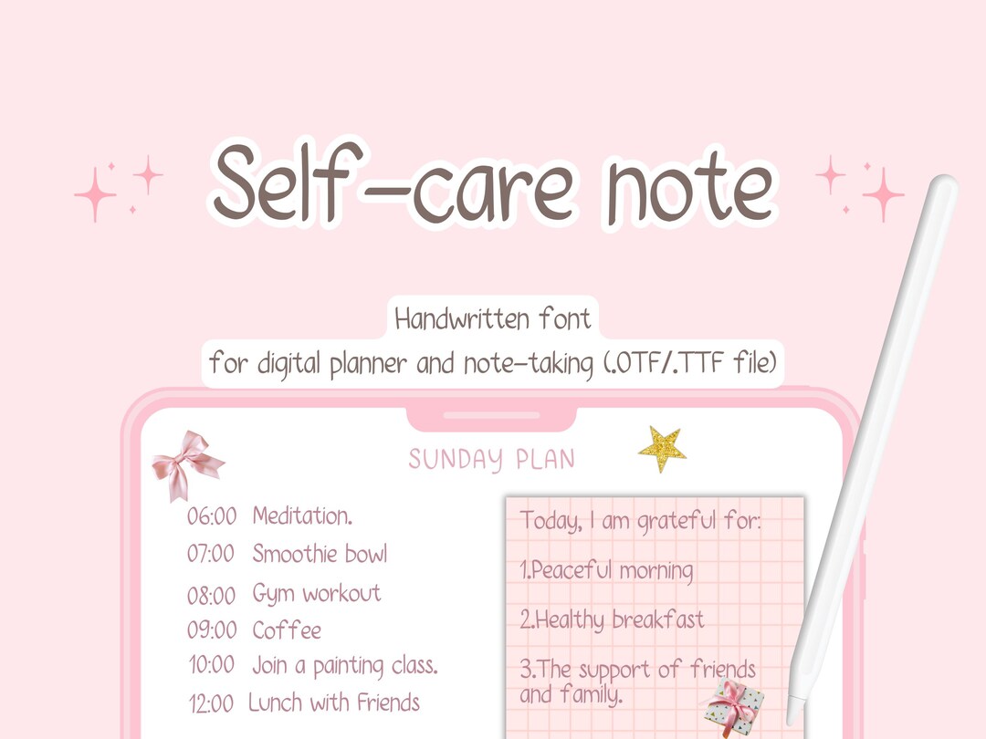 Handwriting Font, Cute Neat Style (OTF, TTF) Digital Download - Etsy UK