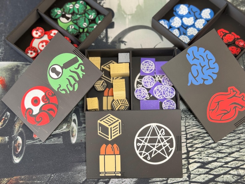 Ammo Tokens Arkham Horror LCG | Deluxe Ammo Bullets & Cylinder ...
