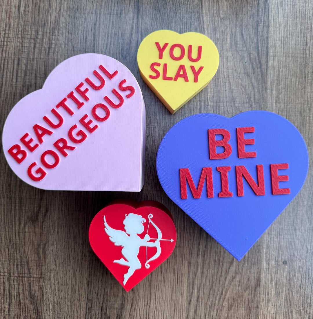 Conversation Heart Valentine Decor Sweetheart Candy, XL, Large, Gift ...