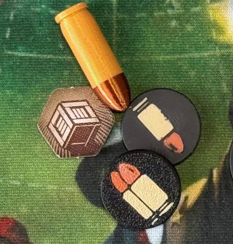 Ammo Tokens Arkham Horror LCG | Deluxe Ammo Bullets & Cylinder ...
