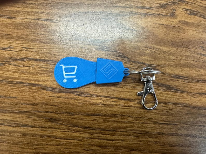 Coin Cart Keychain Aldi Inspired, Key Ring, Stocking Stuffer, Aldi Coin ...