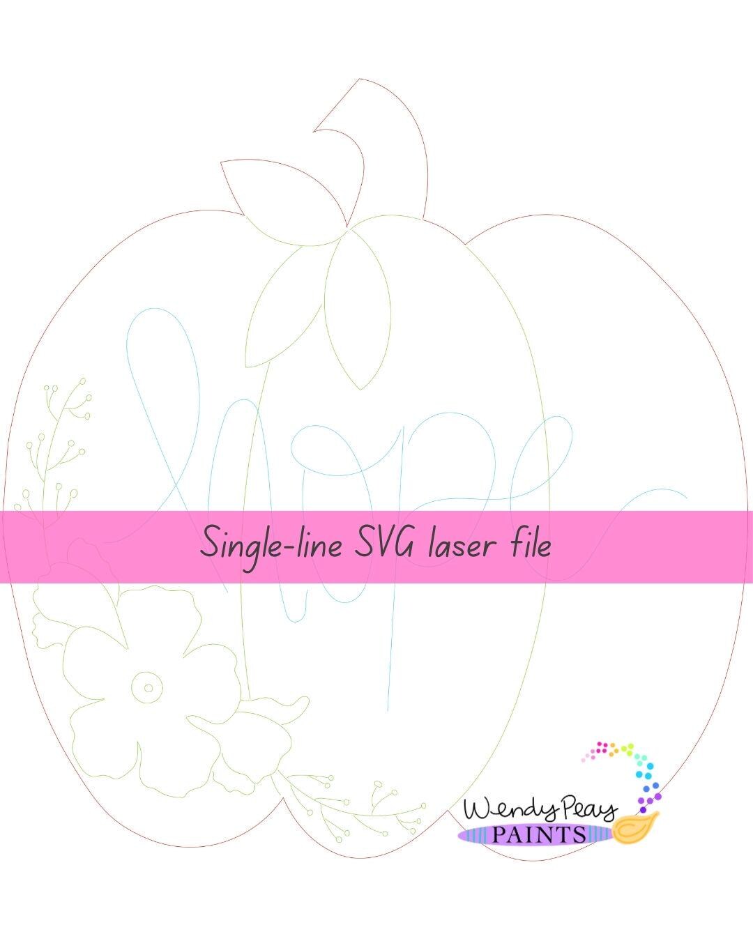 Hope Pumpkin SVG: Breast Cancer Awareness, Fall Decor (digital Download ...