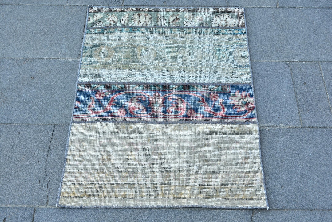 Patchwork Rug, 3x3 Small Rug, Vintage Rug, Turkish Rug, Antique Rug ...