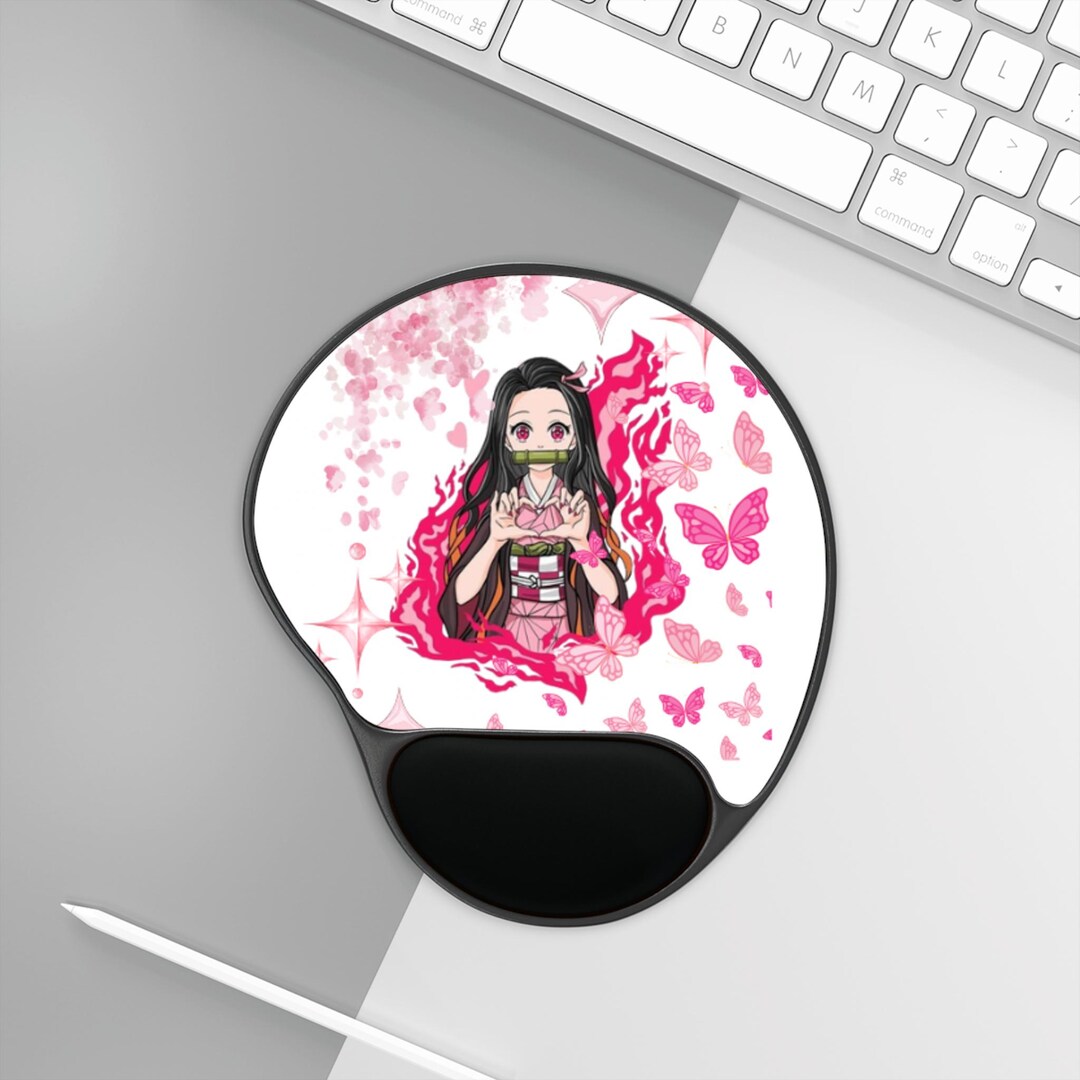 Anime Nezuko Kimetsu No Yaiba Mouse Pad With Wrist Rest - Etsy