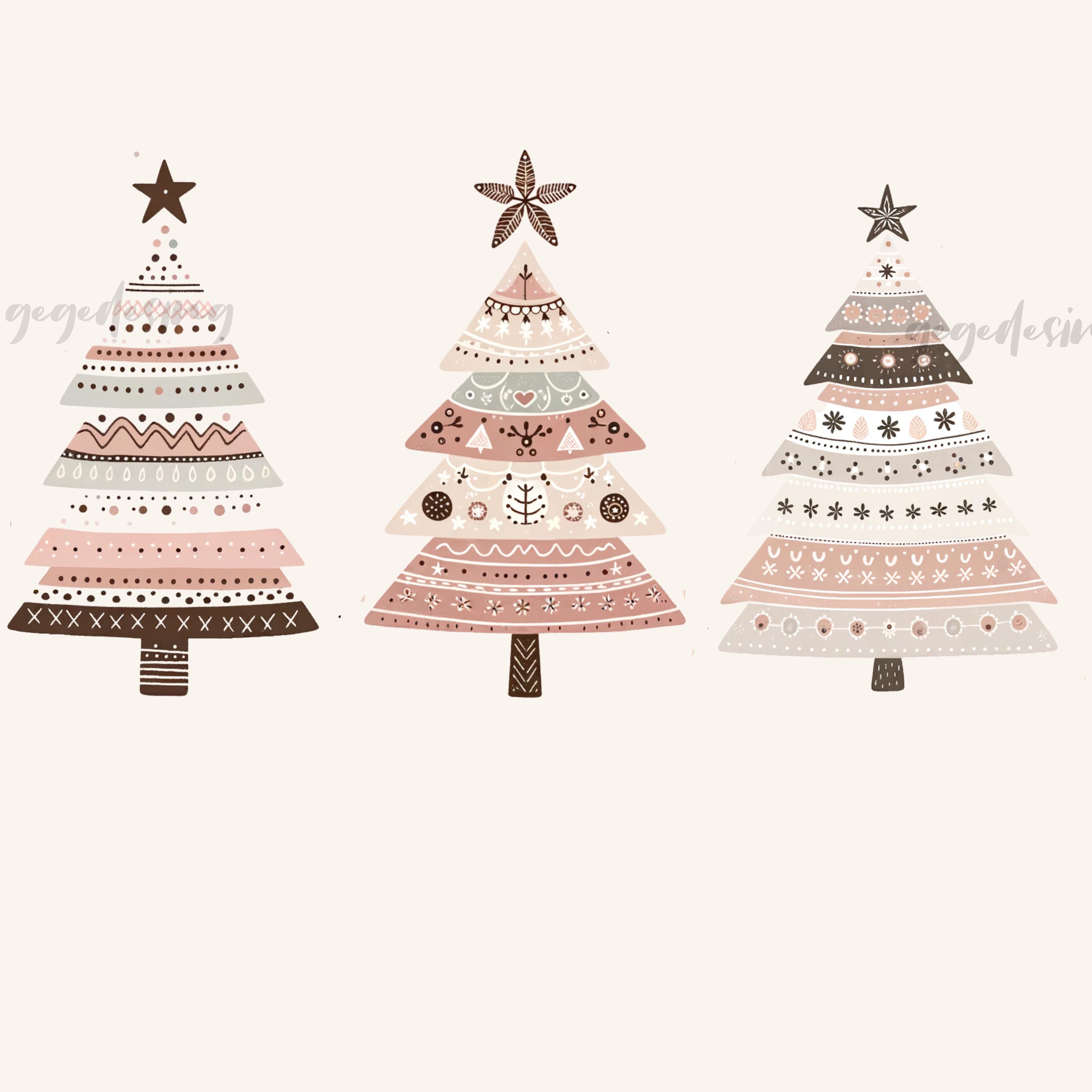 Boho Png Christmas Tree Wallpaper, Digital Download Christmas Tree ...