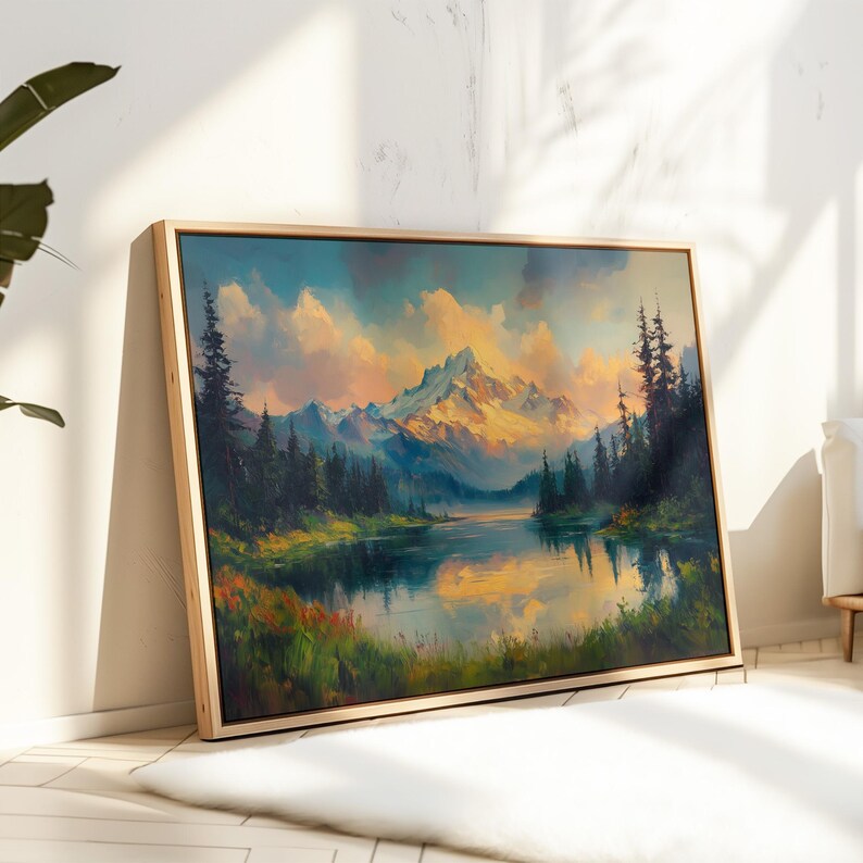 Mount Baker Wall Art, Washington Landscape Print, Cascade Range Mt ...