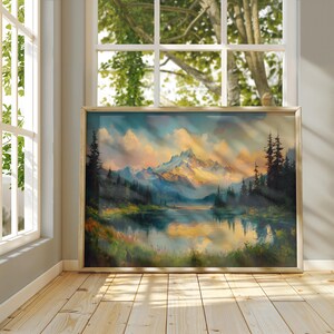 Mount Baker Wall Art, Washington Landscape Print, Cascade Range Mt ...
