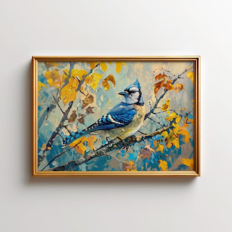 Blue Jay Print - Etsy