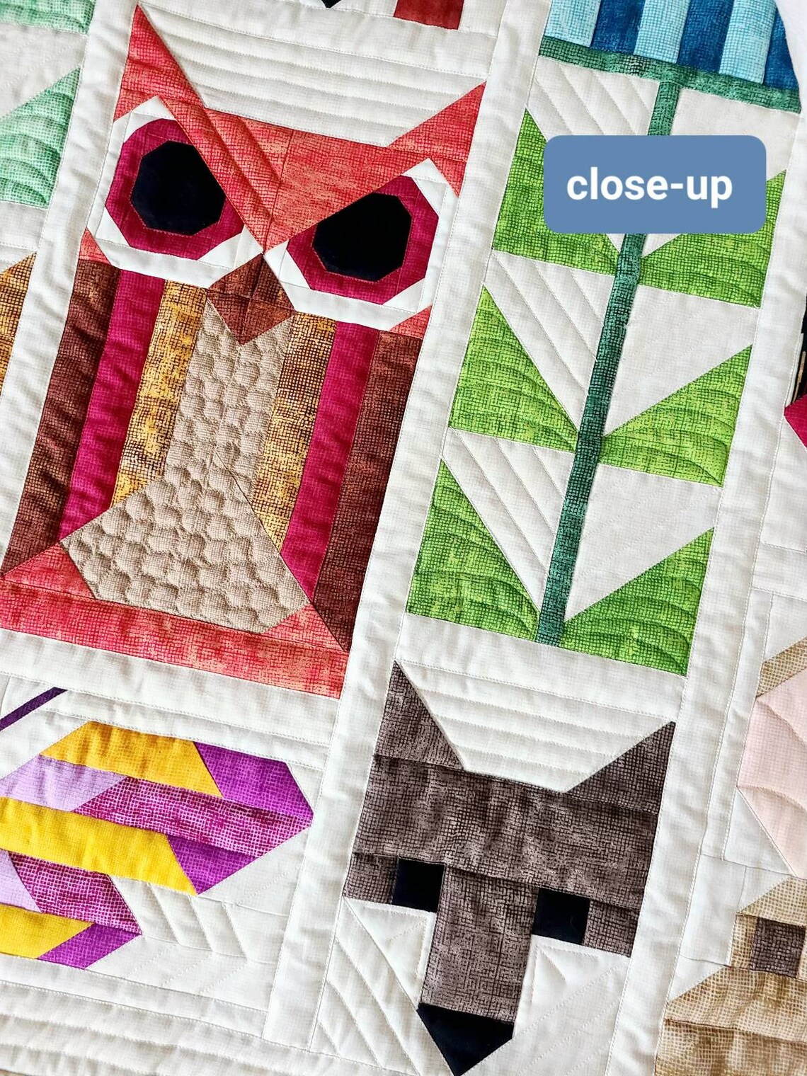 FANCY FOREST Baby Quilt // Pattern by Elizabeth Hartman // Handmade by ...