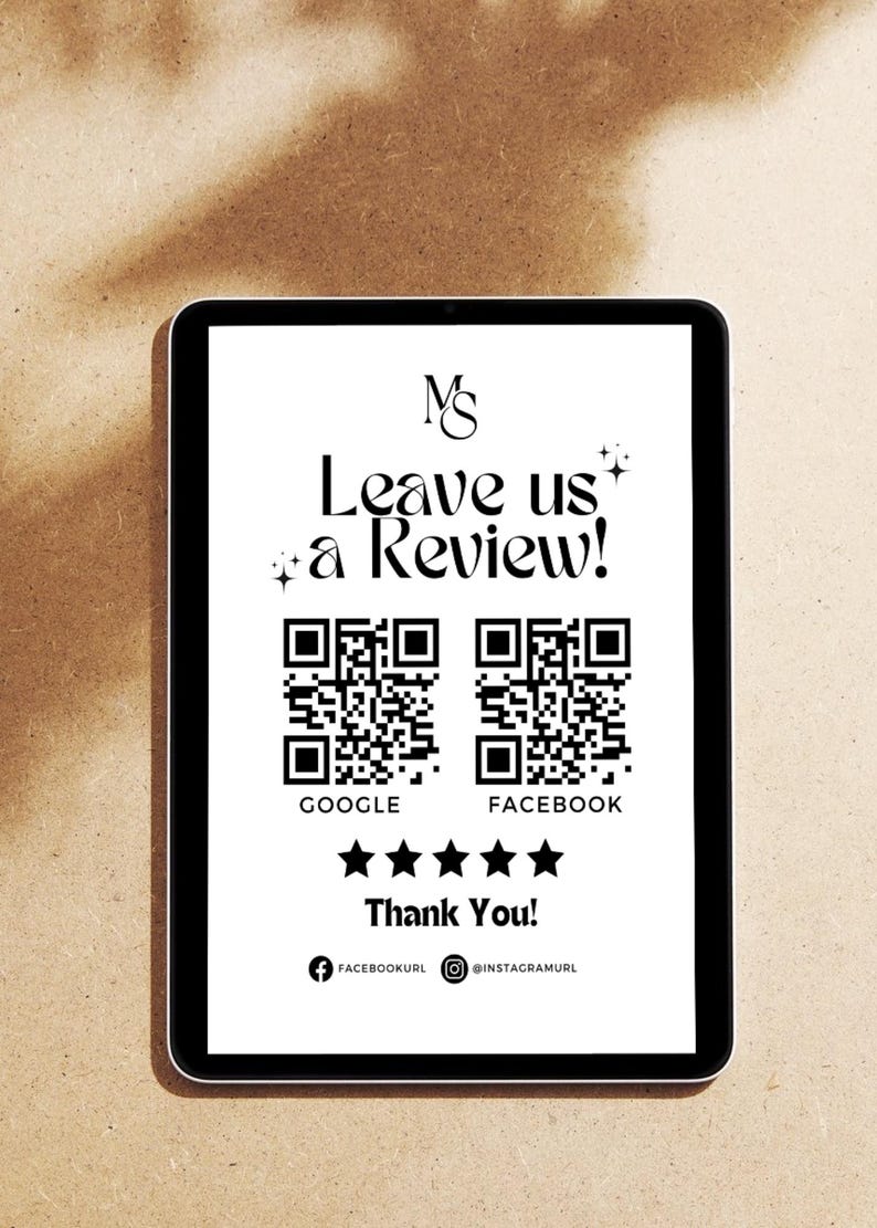 Editable QR Code Review Flyer Template QR Code Review Request for ...