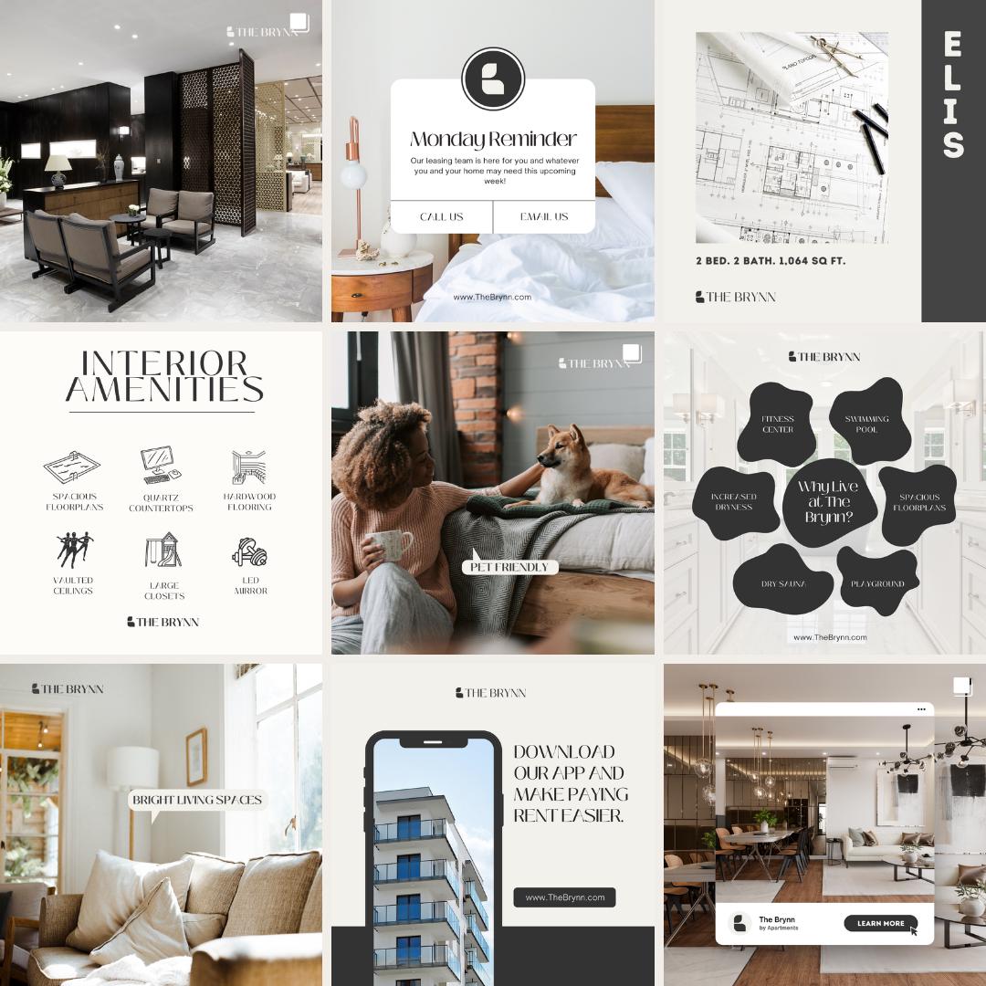 30 Apartment Social Media Templates | Resident Engagement | Property ...