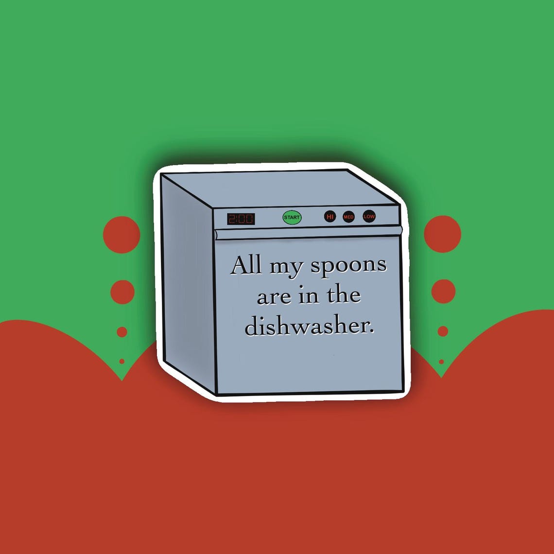 Spoon Theory Sticker - Etsy