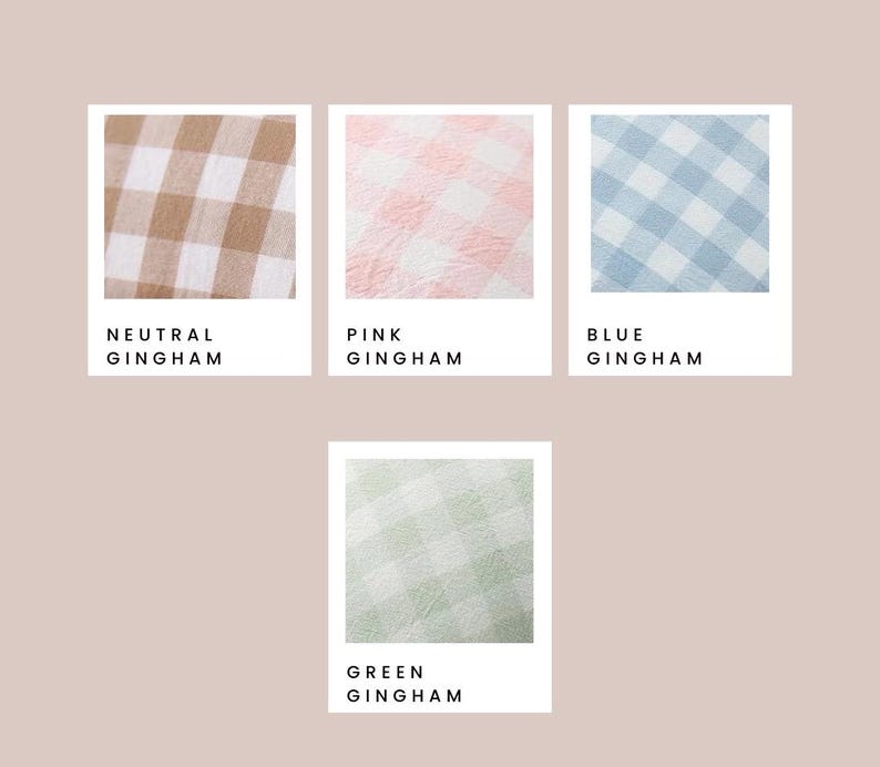 Hand Embroidered Gingham Pillowcase (no Insert): Custom Nursery Decor ...