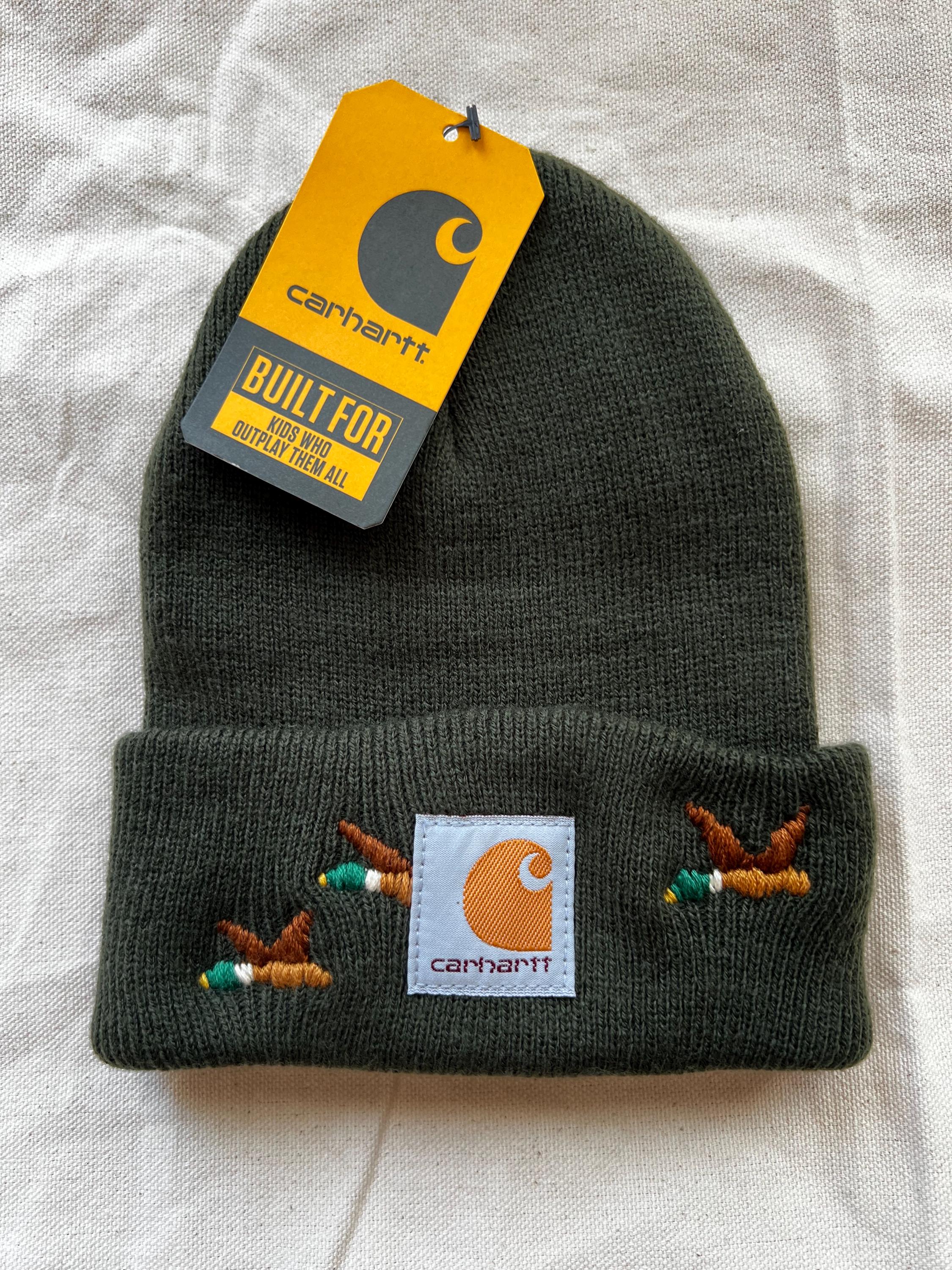 Hand Embroidered Mallard Carhartt Beanie - Etsy