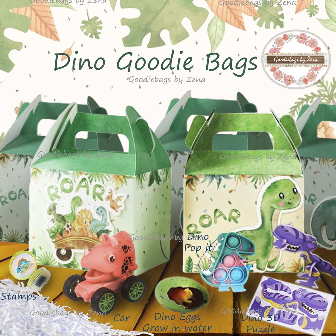12 to 48 Goodie Bags/ Dinosaur Goodie Bag/ Dinosaur Birthday Party ...