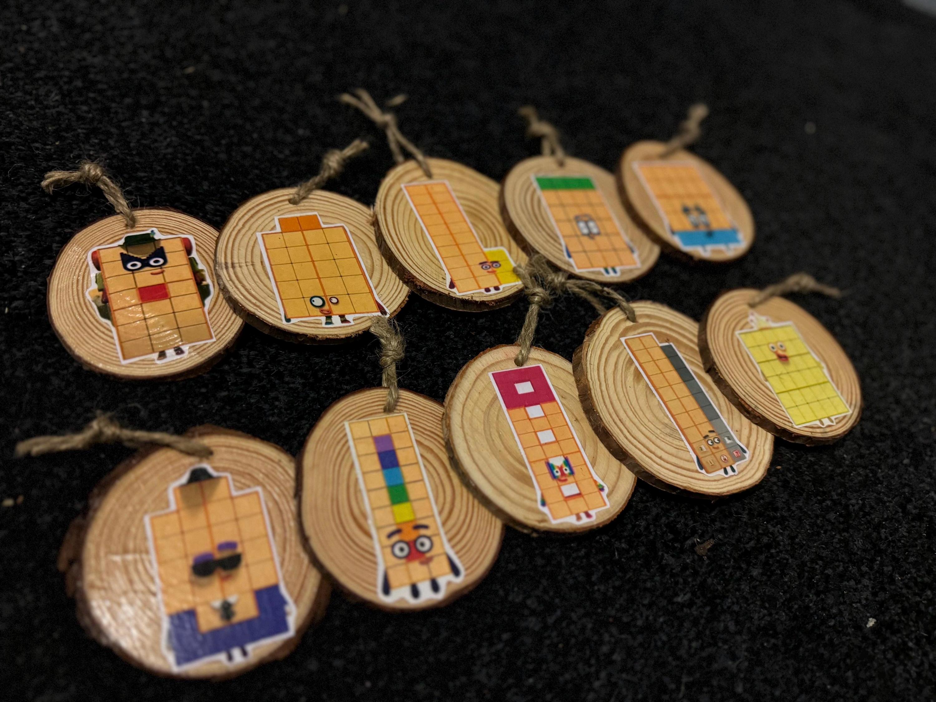 Numberblocks Log Slices - Etsy UK