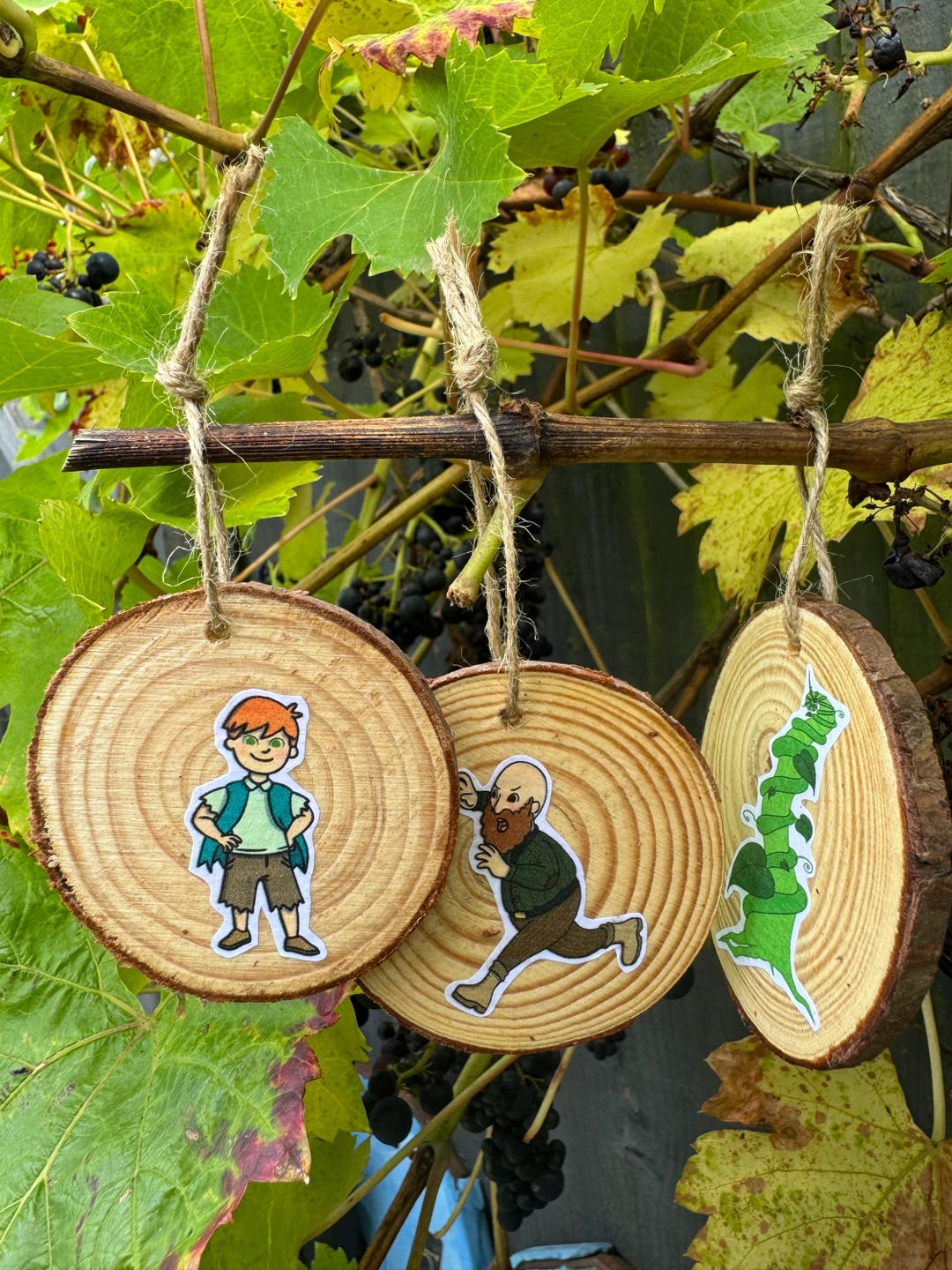 Jack and the Beanstalk Log Slices - Etsy