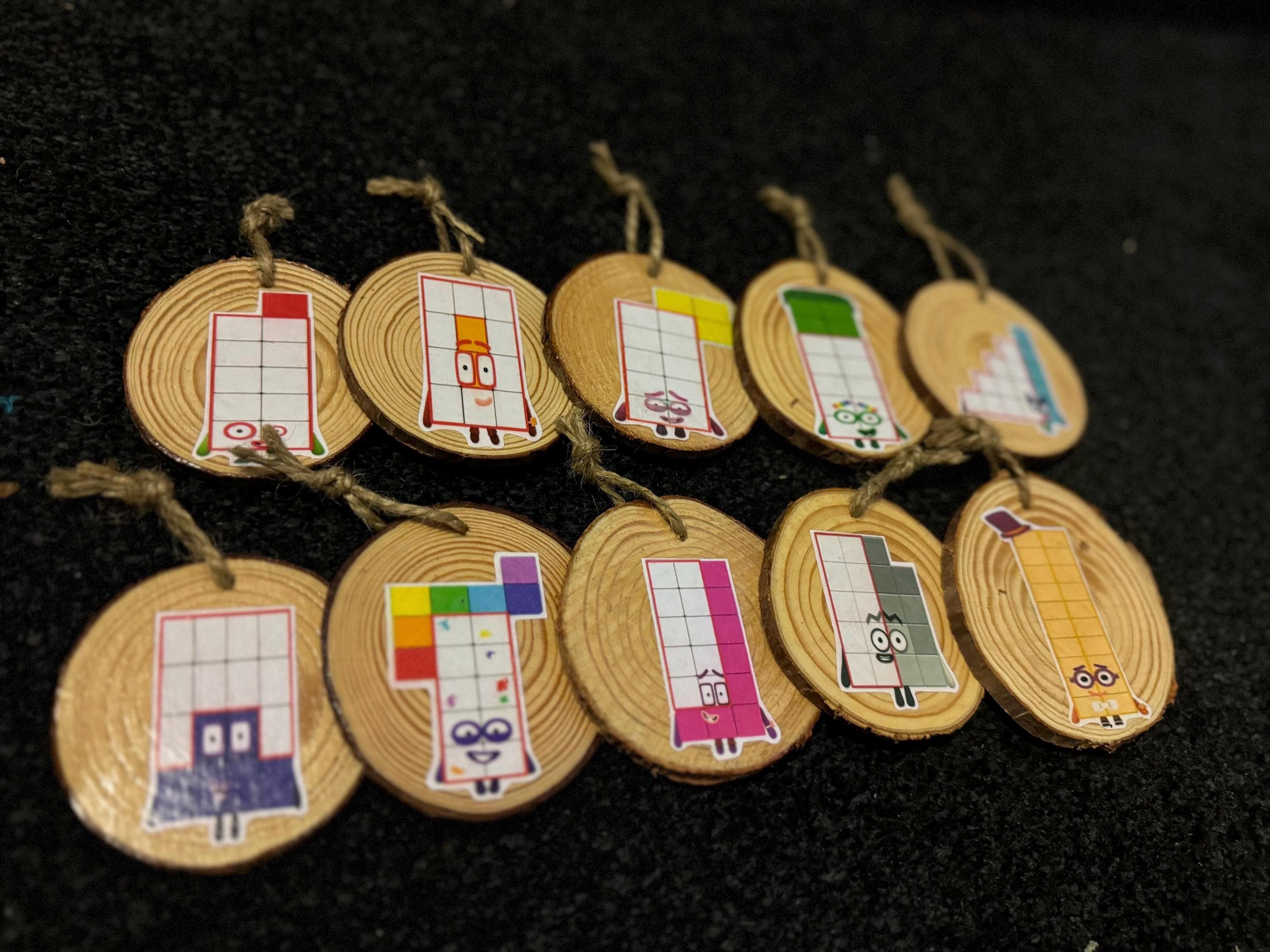 Numberblocks Log Slices - Etsy UK