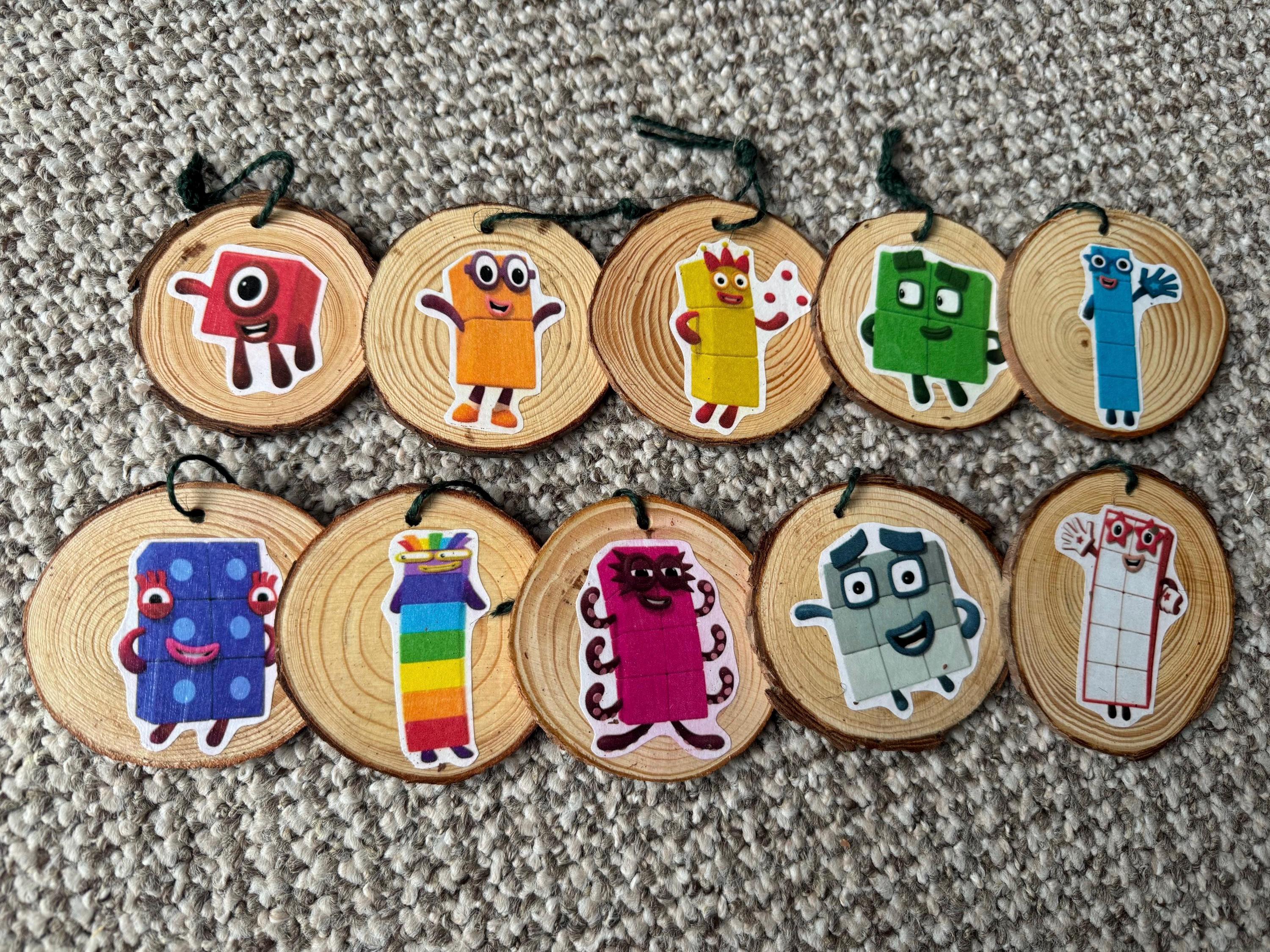 Numberblocks Log Slices - Etsy UK