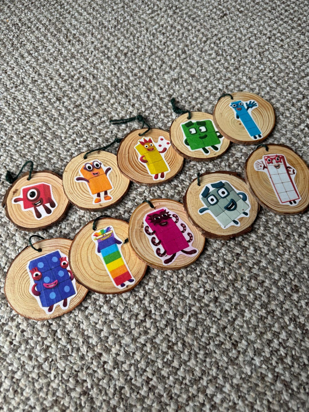 Numberblocks Log Slices - Etsy UK