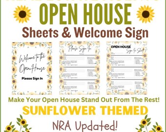 Printable Winter Penguin Themed Open House Sign in Sheets and Welcome ...