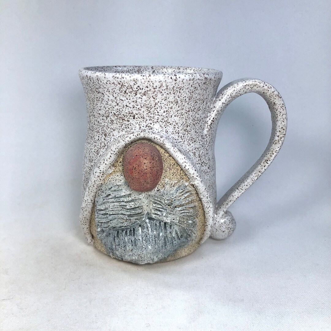 Pottery Mug, Handmade Stoneware Mug, Gnome, Wizard, Fantasy, Birthday ...